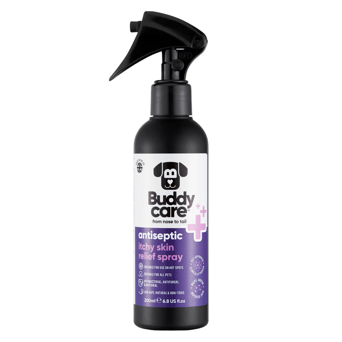 Buddy care Antiseptic Itchy Skin Relief Spray – MutzNutz Pet Care