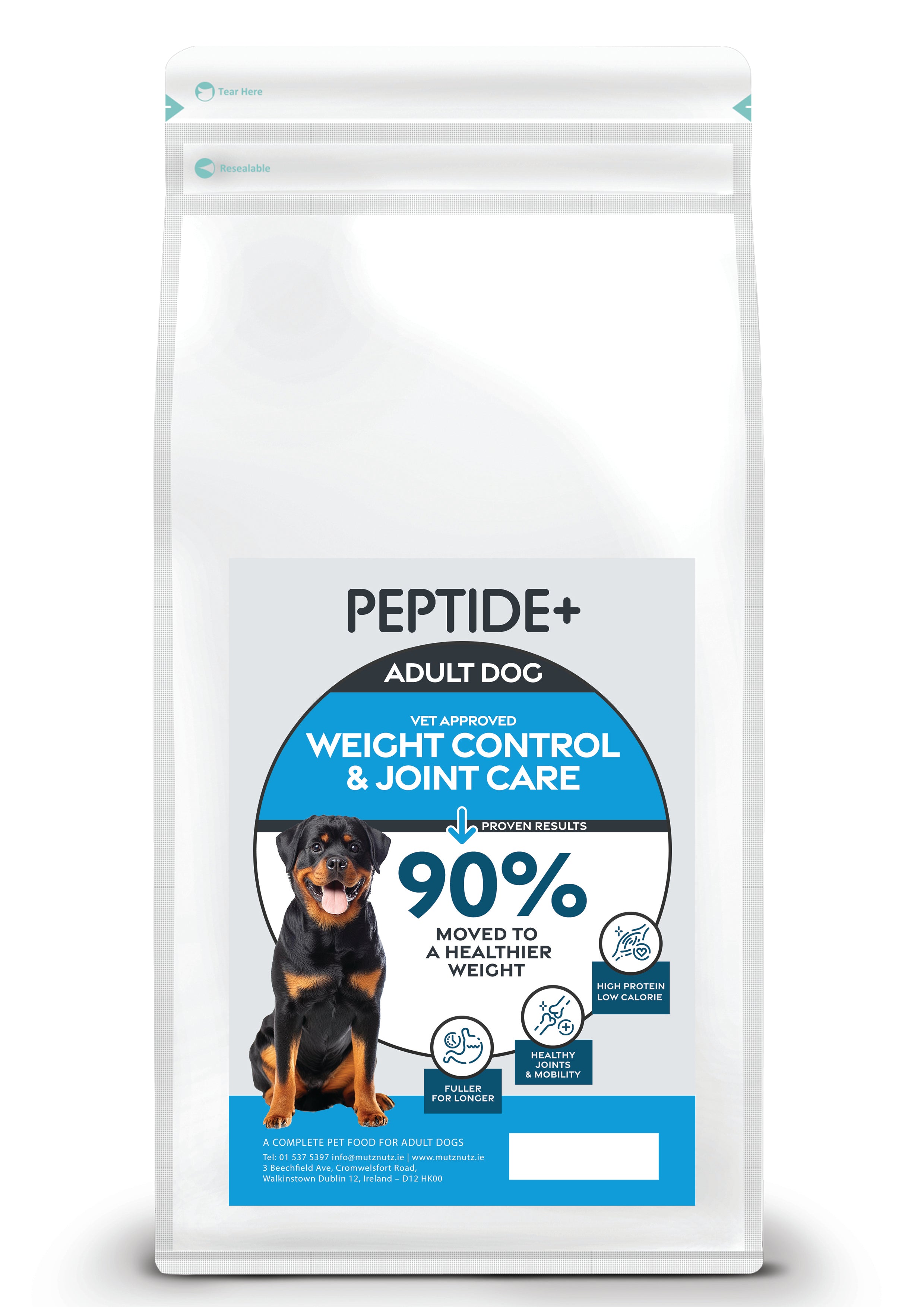 Peptide+ Weight Control & Joint Care Adult Dog Dry Food – MutzNutz Pet Care